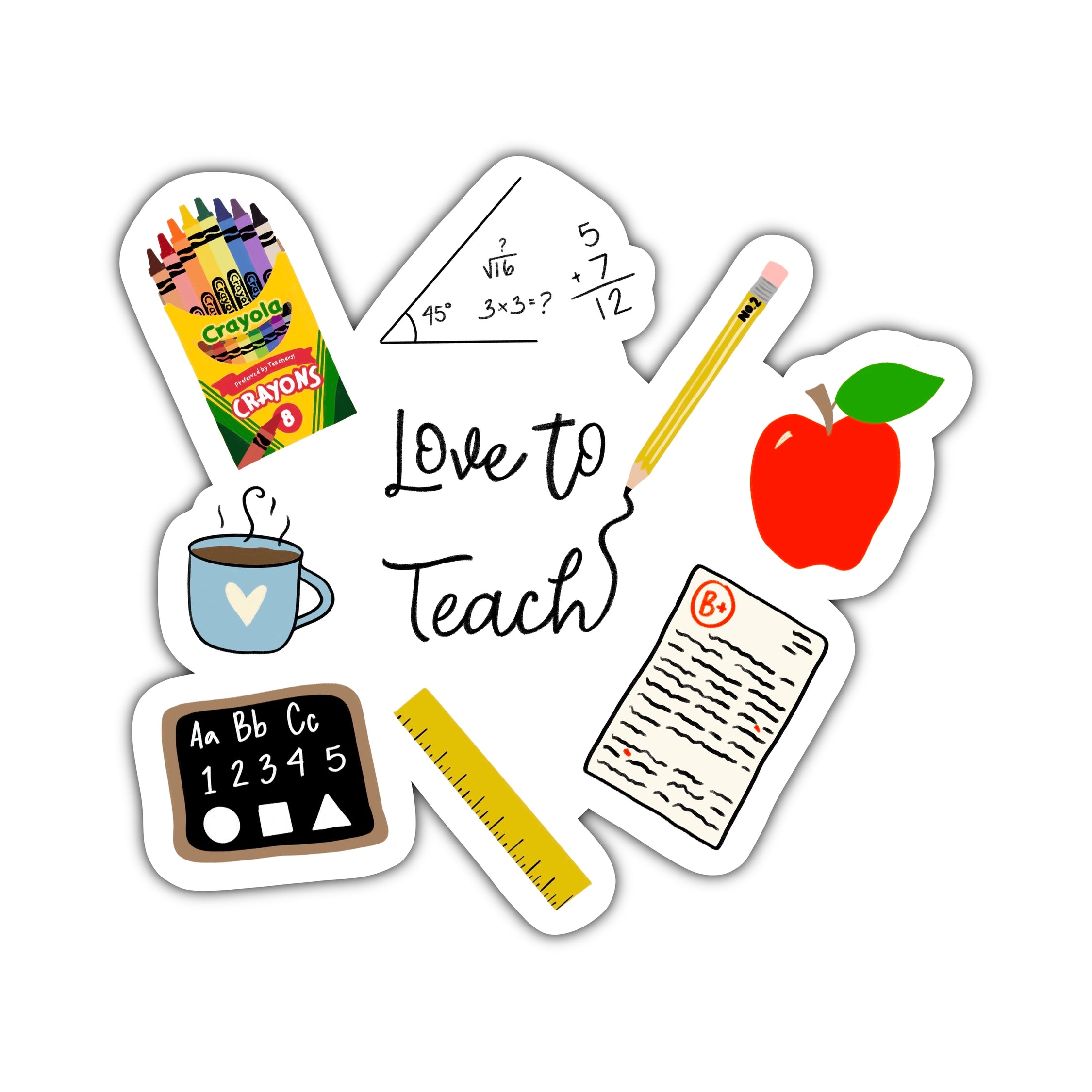 Love to Teach Sticker – Arely's Wreck Creations