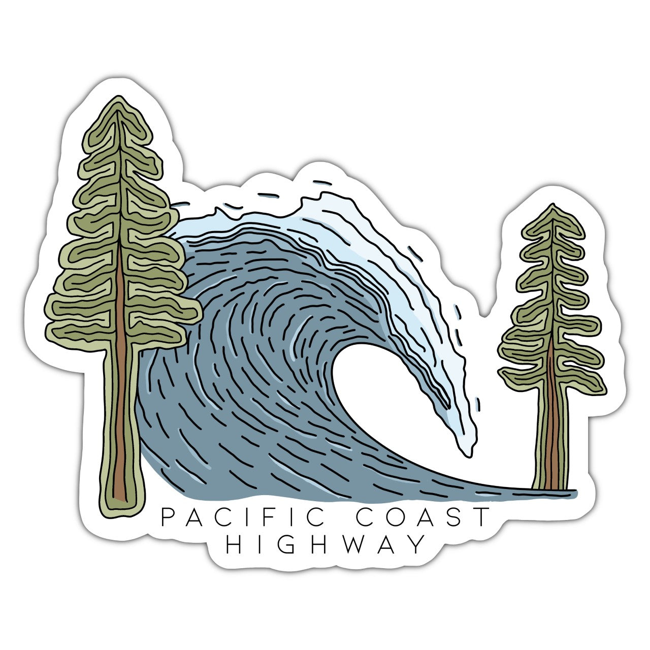 Pacific Coast Highway Sticker – Arely's Wreck Creations